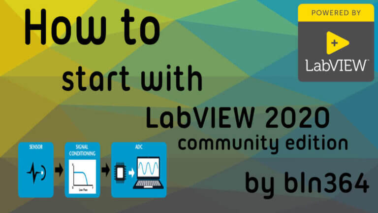 How to start with LabVIEW 2020 Community Edition
