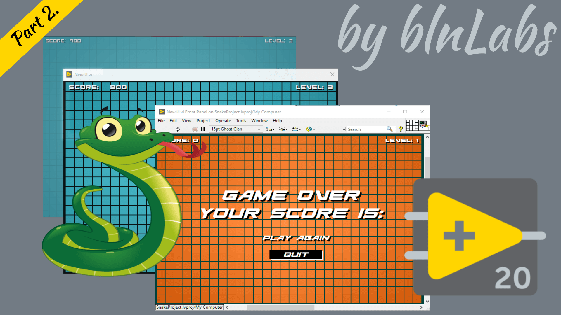 Create Snake Game In LabVIEW Part 2 BlnLabs